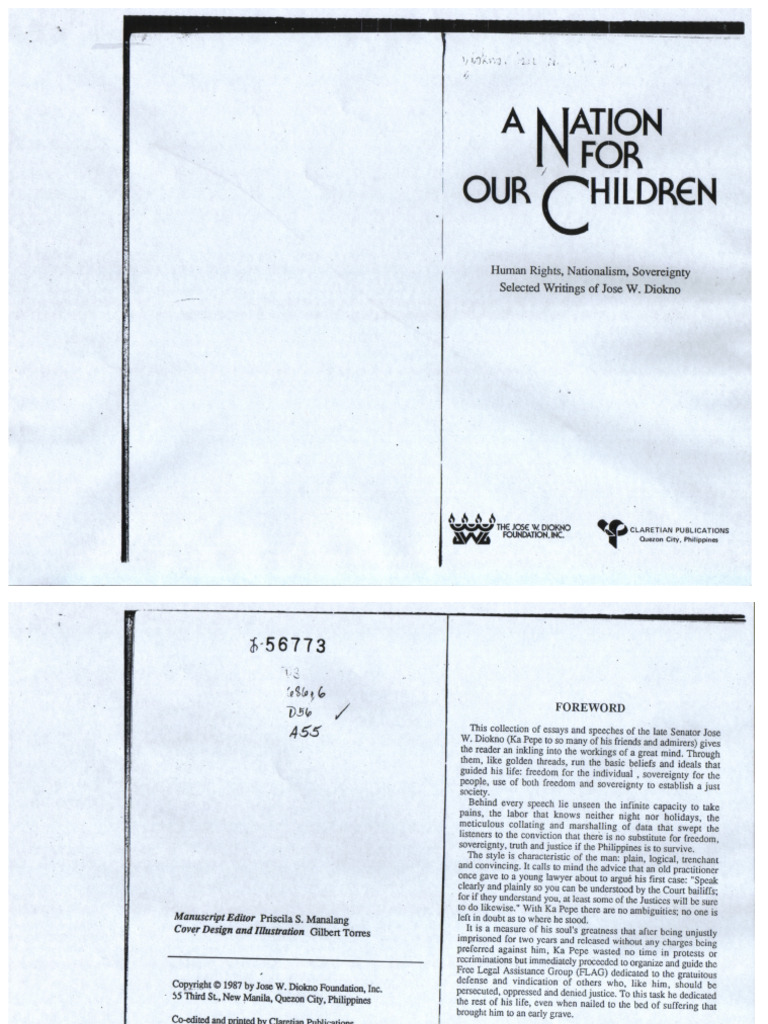 Diokno, Jose (1987) A Filipino Concept of Justice | PDF