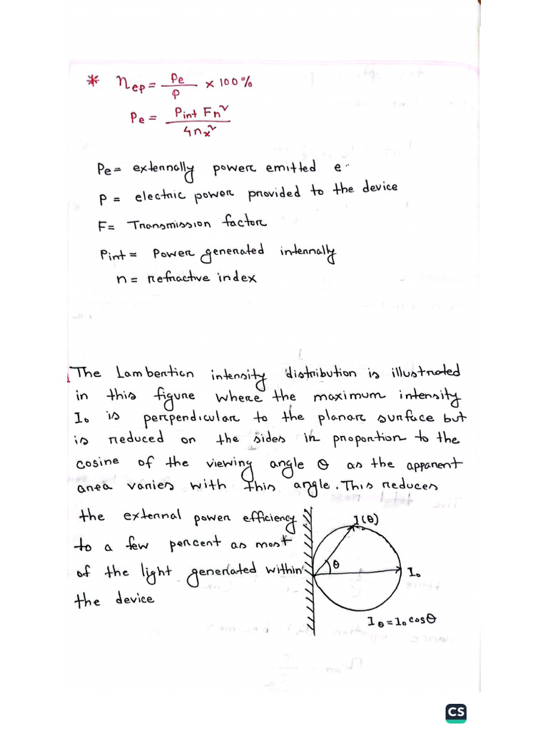 Lambertian Equation | PDF