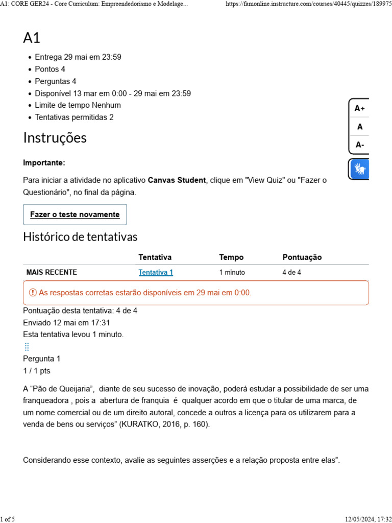 A1 CORE GER24 - Core Curriculum Empreendedorismo e Modelagem de Novos ...
