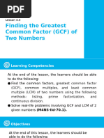 GCF of 48 and 64 Explained | PDF | Factorization | Mathematical Concepts