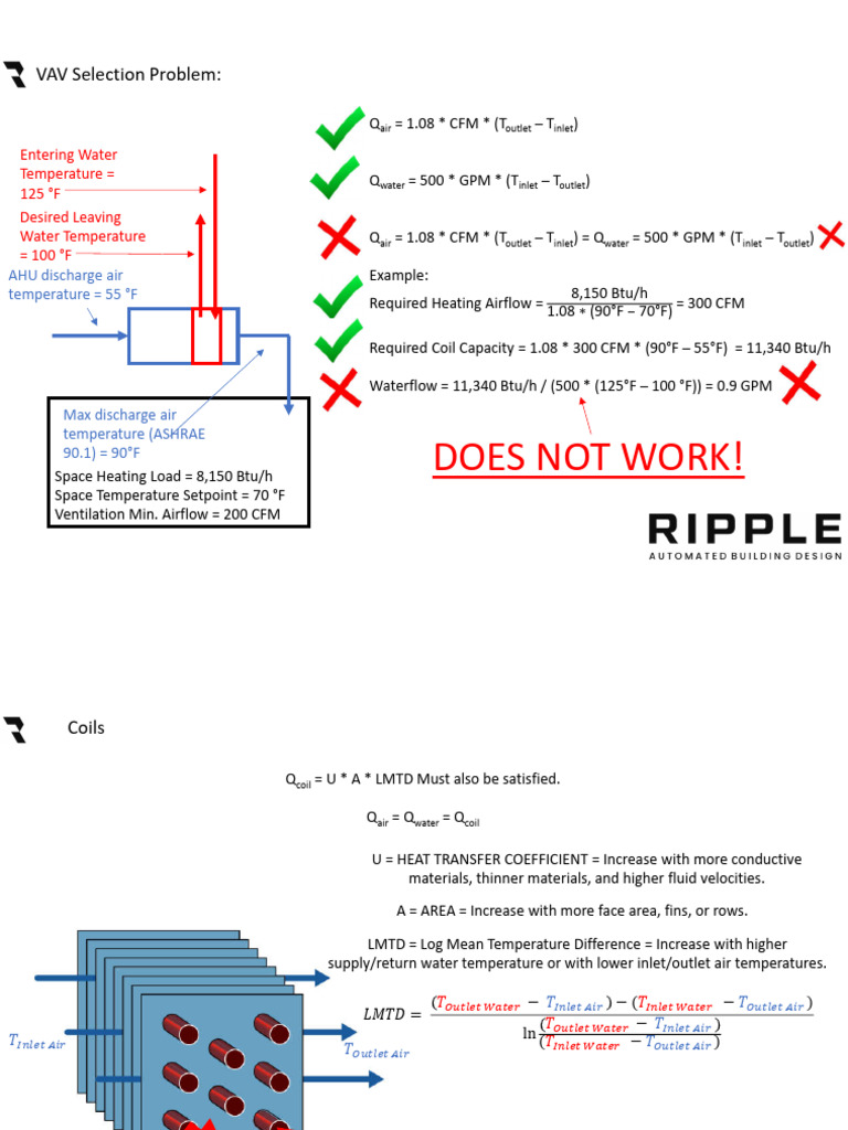 VAV Coil Selection | PDF | Heat Transfer | Building Technology
