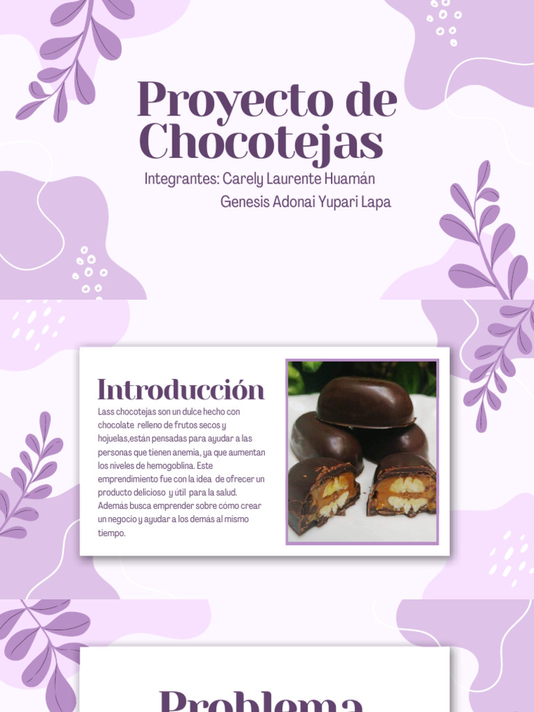 Presentación de Chocotejas Con El Método Lean Canvas | PDF