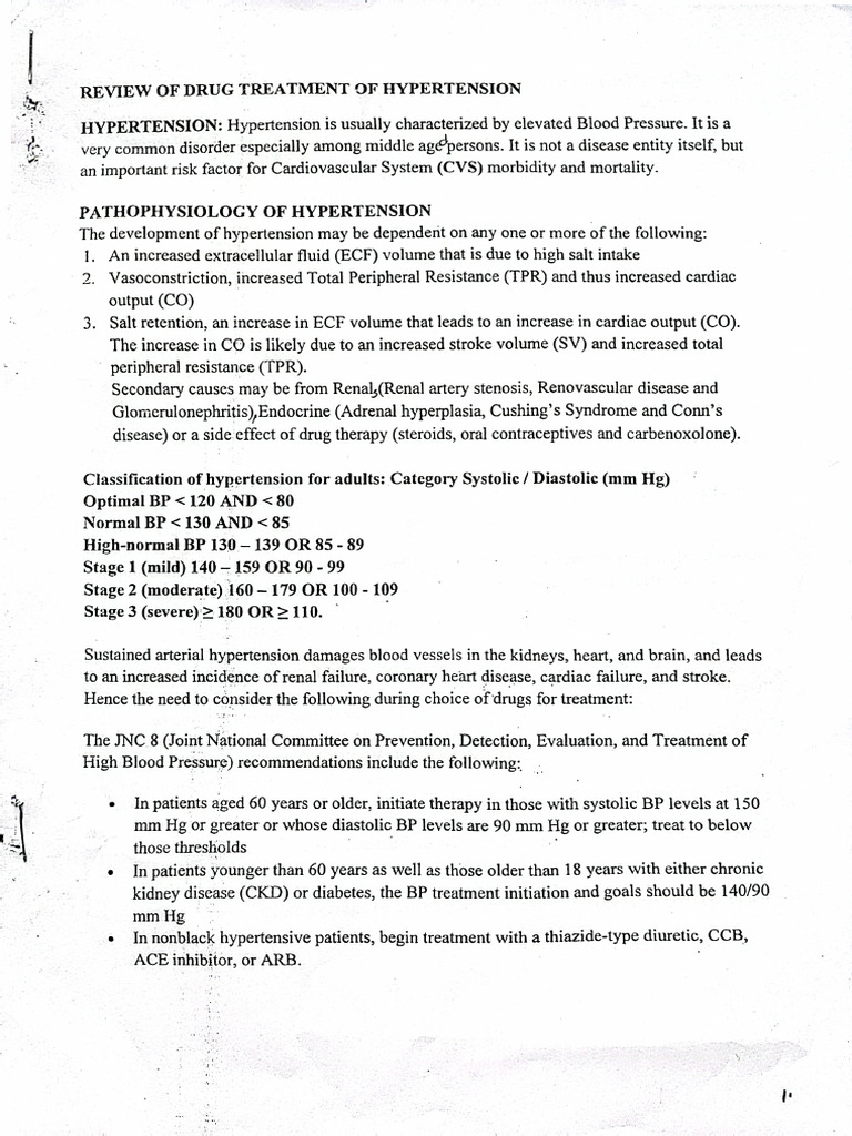 Hypertension | PDF