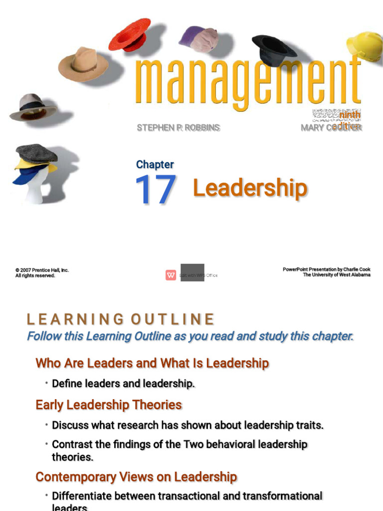 7 - Managers As Leader or LEADERSHIP | PDF | Leadership | Empowerment