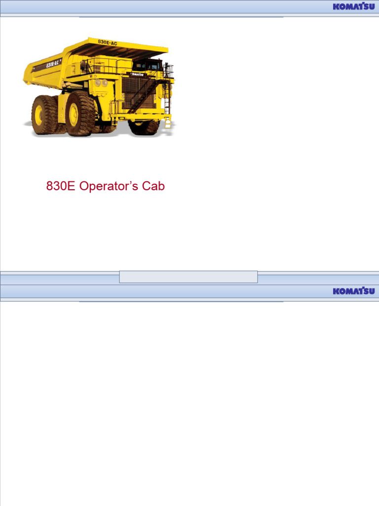 03_L0_830E-1AC_ Cab Control | PDF | Vehicles | Vehicle Technology