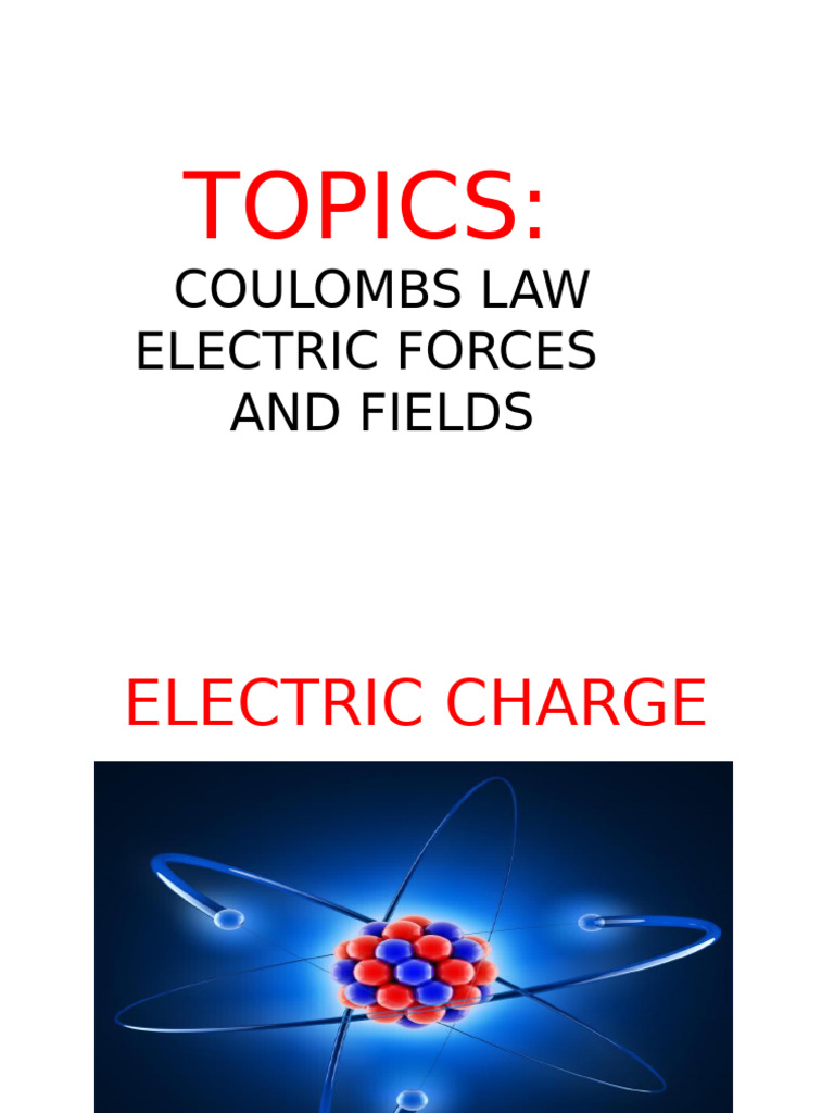 1 Coulombs LAw | PDF