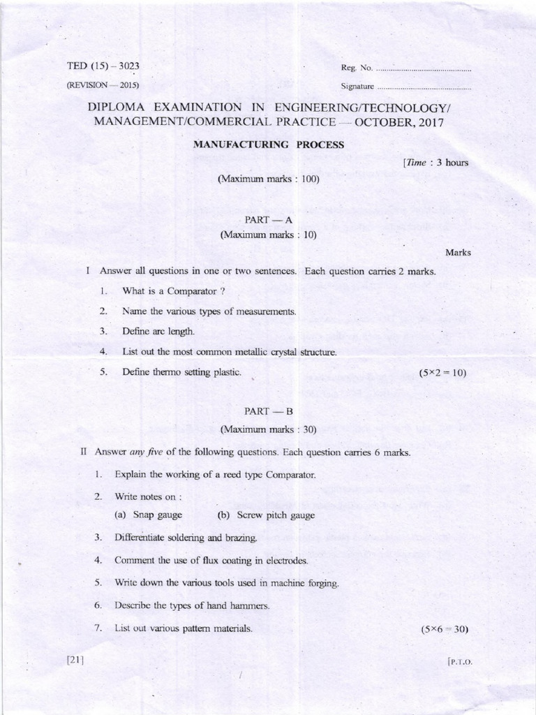 Manufacturing Process O17 R15 3023 | PDF | Business Process | Metals
