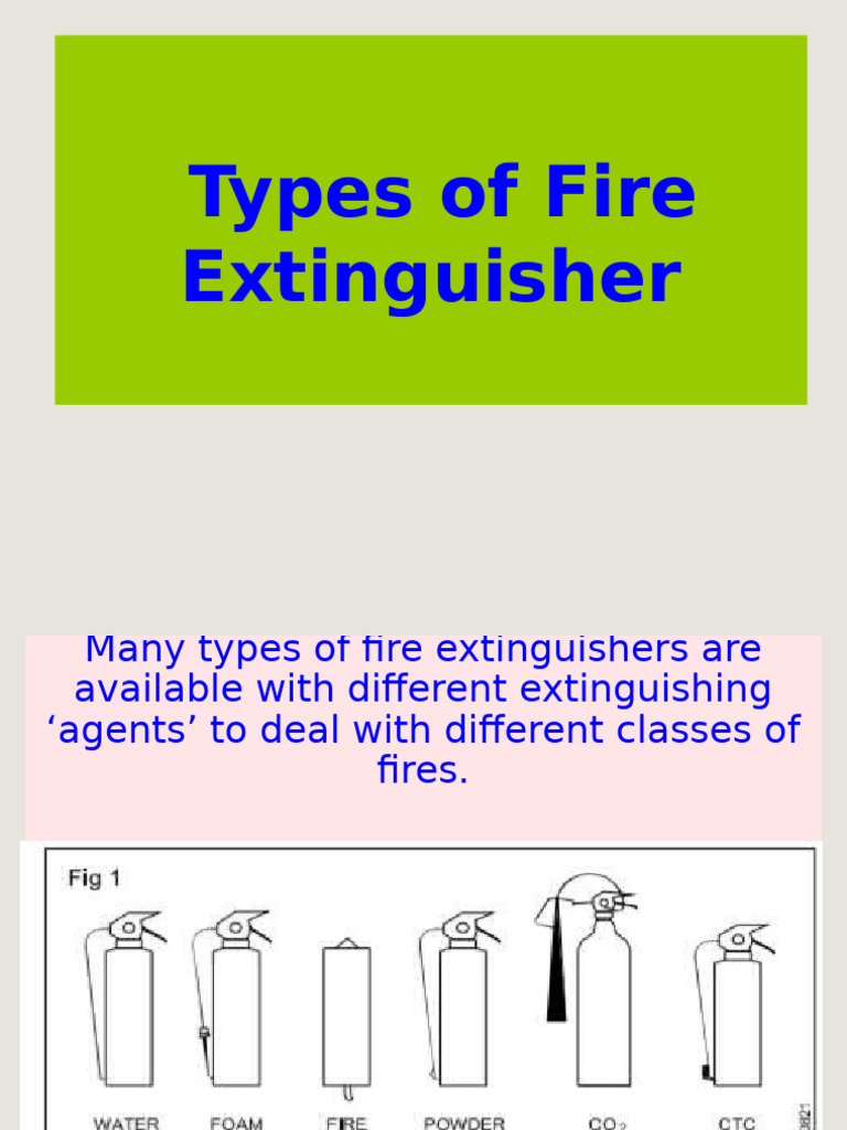 3 Types of Fire Extinguishers WPS Office | PDF