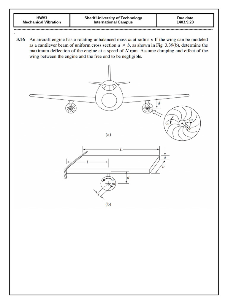 Mechanical Vibration Homework #3 | PDF