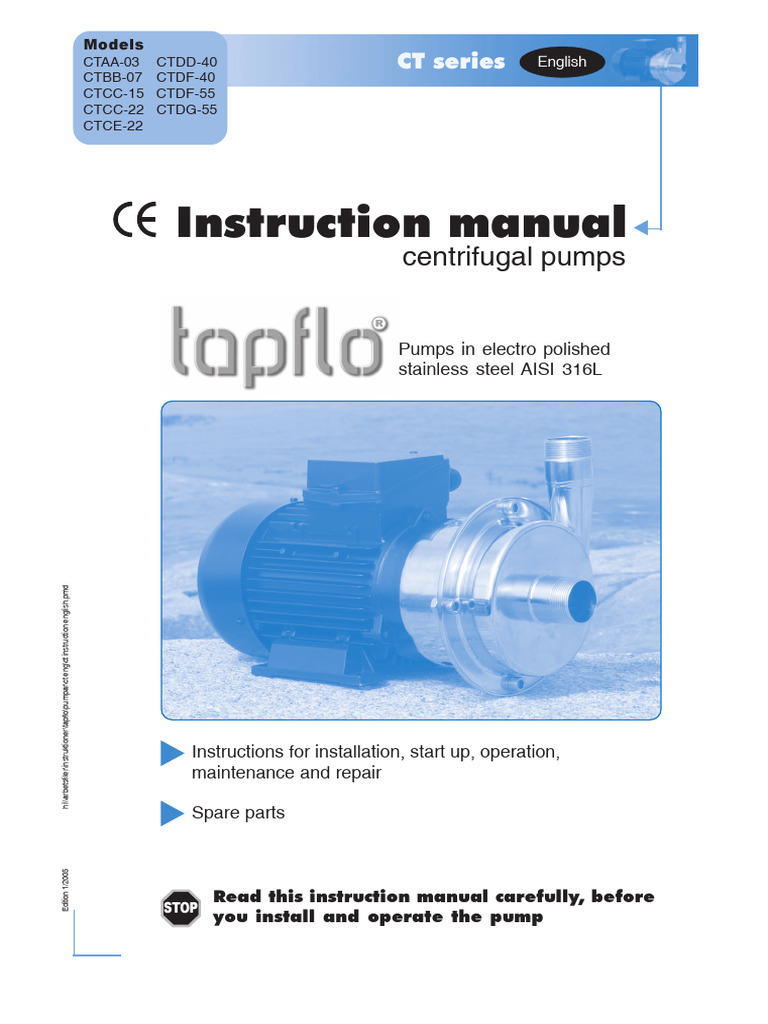 CT Pumps | PDF | Pump | Valve