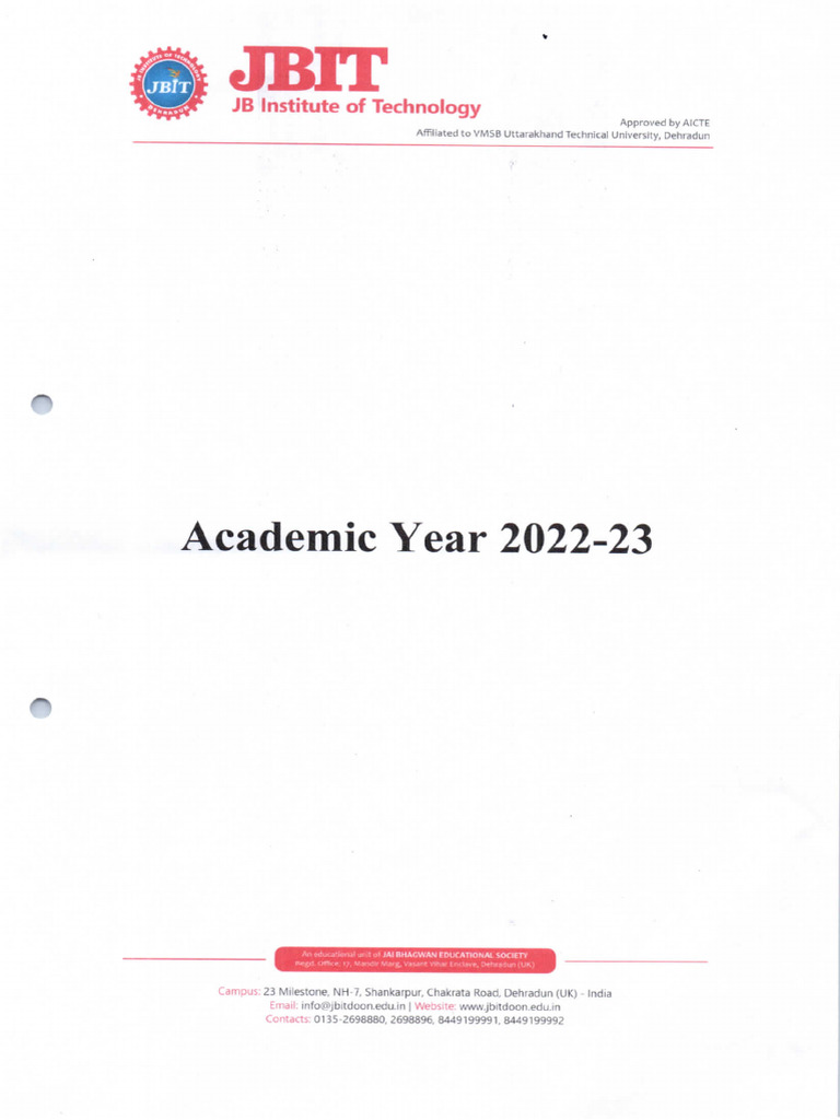 JBIT Dehradoon Registration | PDF