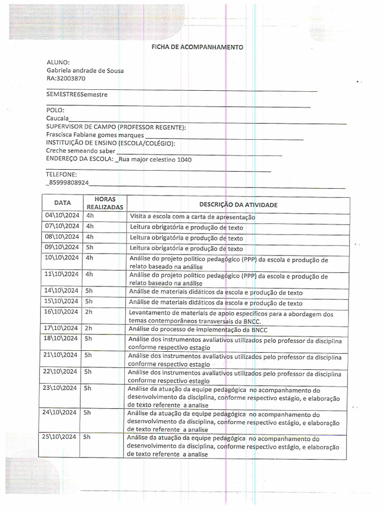 Ficha acomp (5) | PDF