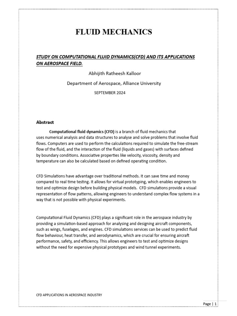 CFD FMECH | PDF | Computational Fluid Dynamics | Finite Element Method