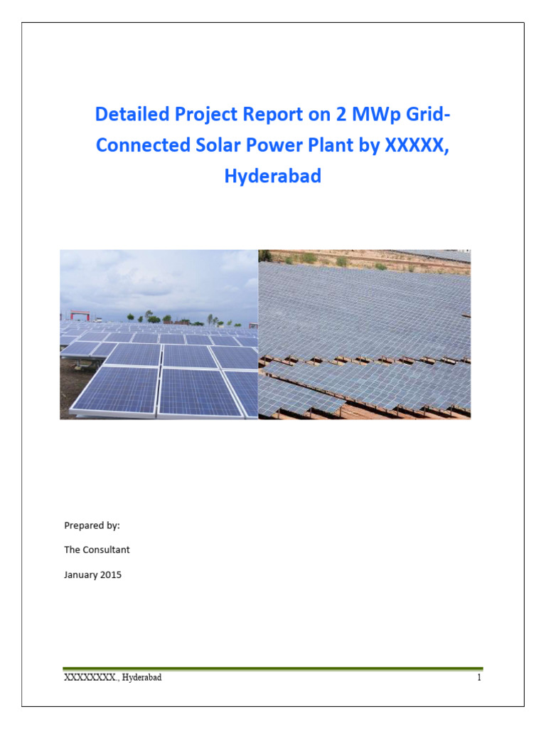 Typical DPR | PDF | Photovoltaic System | Power Inverter