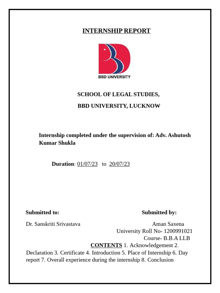 internship | PDF | Judiciaries | Justice