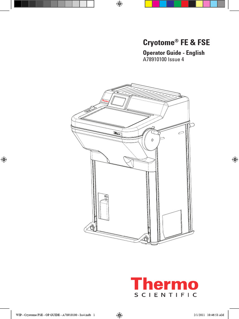 Cryotome FE & FSE Operator Guide A78910100 Issue 4 | PDF | Knife ...