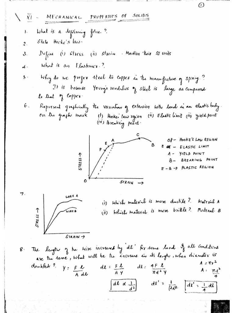 PHYSICS class 11 notes and questions | PDF