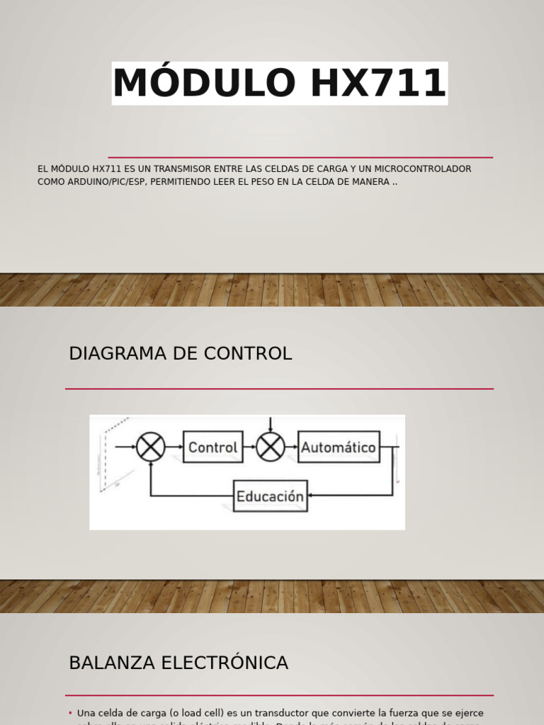 Módulo HX711 para Arduino y PIC | PDF