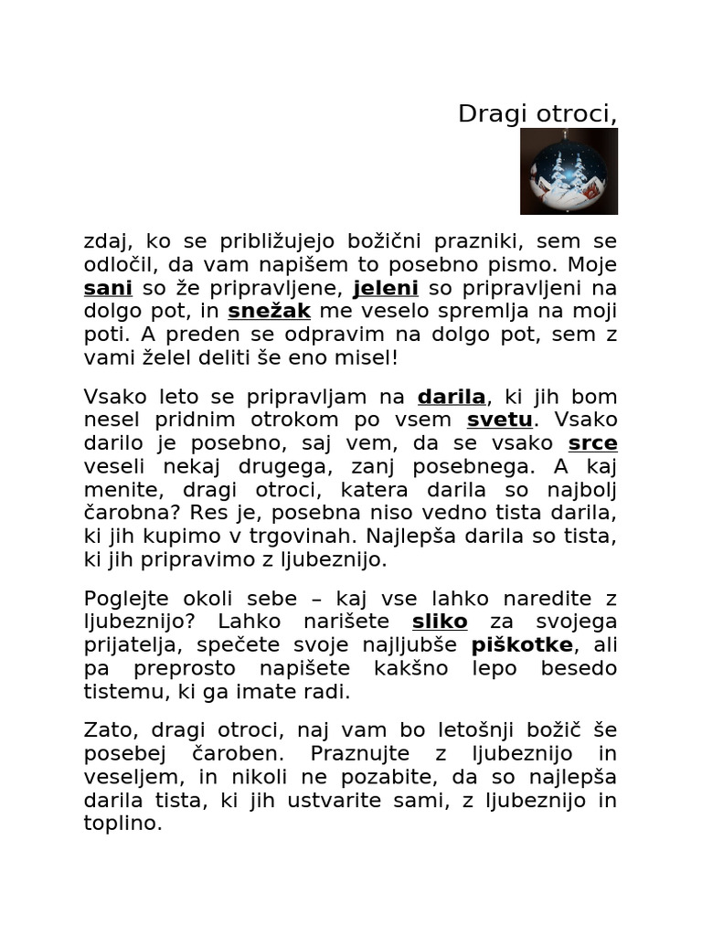 Dragi Otroci | PDF