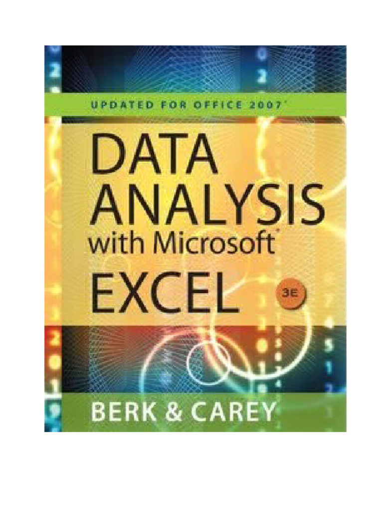 Data Analysis With Microsoft Excel | PDF