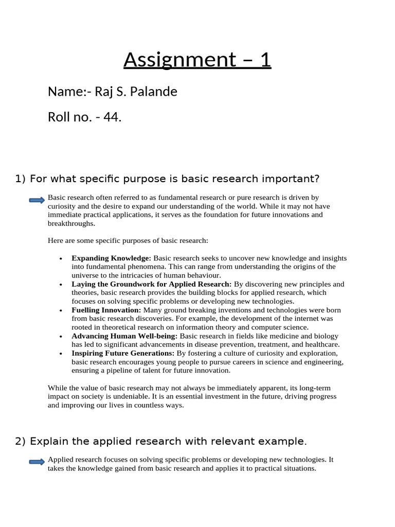 Research Methodology Assignment1 | PDF | Basic Research | Search Engine ...