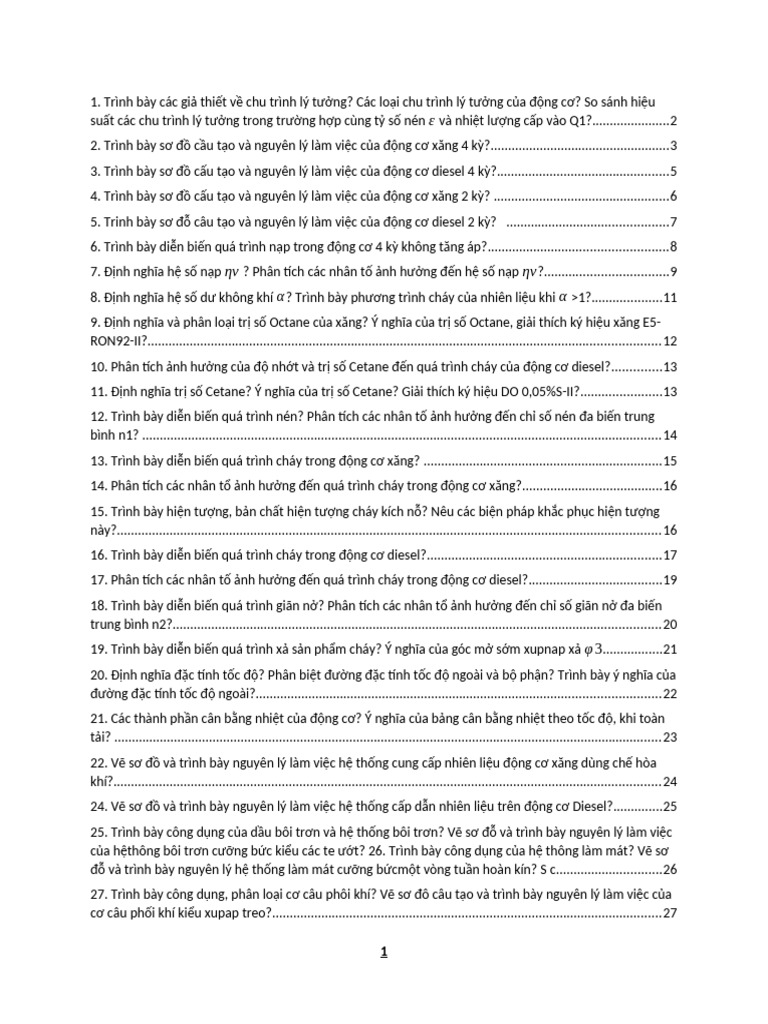 ÔN TẬP CÂU HỎI 1111 | PDF