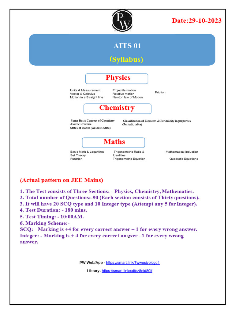 11th JEE | PDF