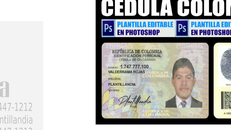 Plantilla de Cedula Colombiana Compress Compress | PDF
