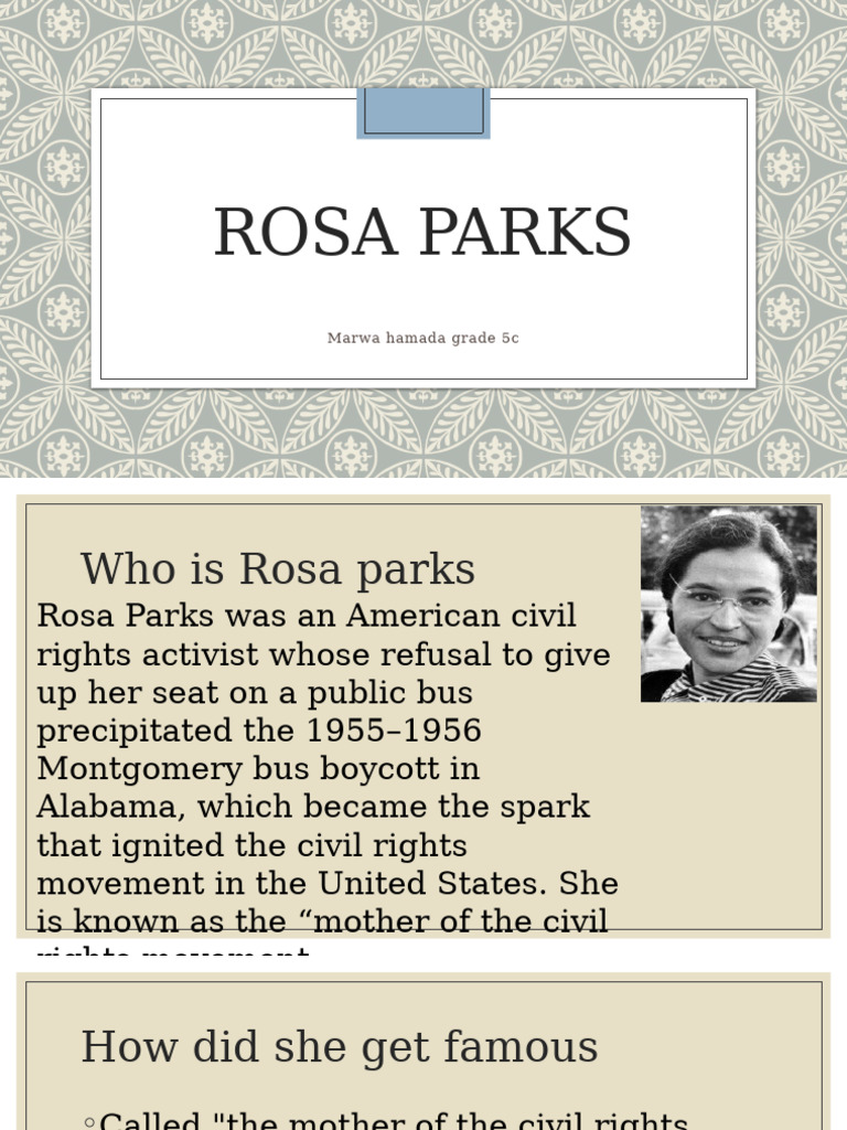 Rosa Parks | PDF