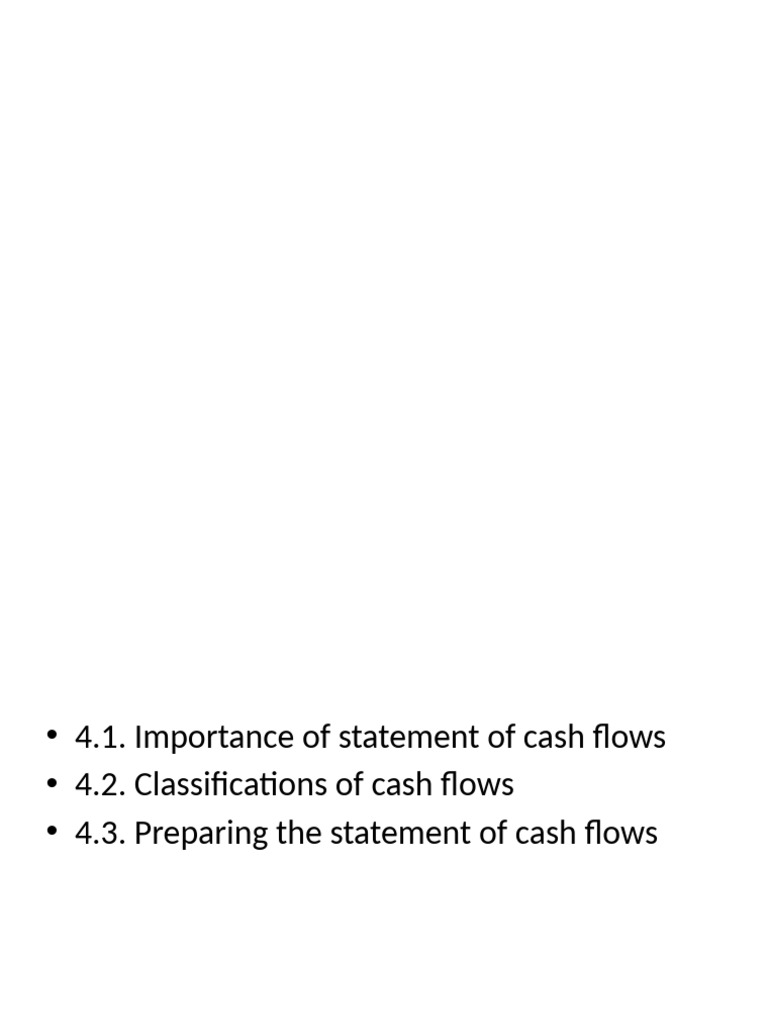 Adv Ch 4 PPT | PDF | Cash Flow Statement | Cash