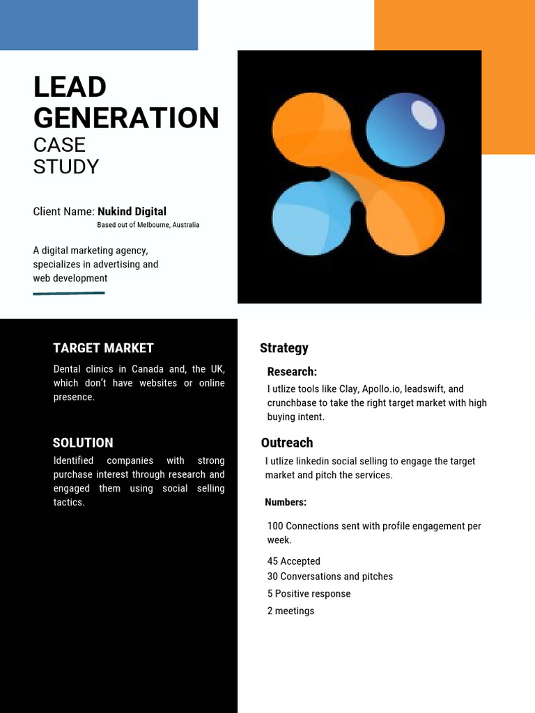 @Lead Gen Case Study | PDF | Linked In | Digital Marketing