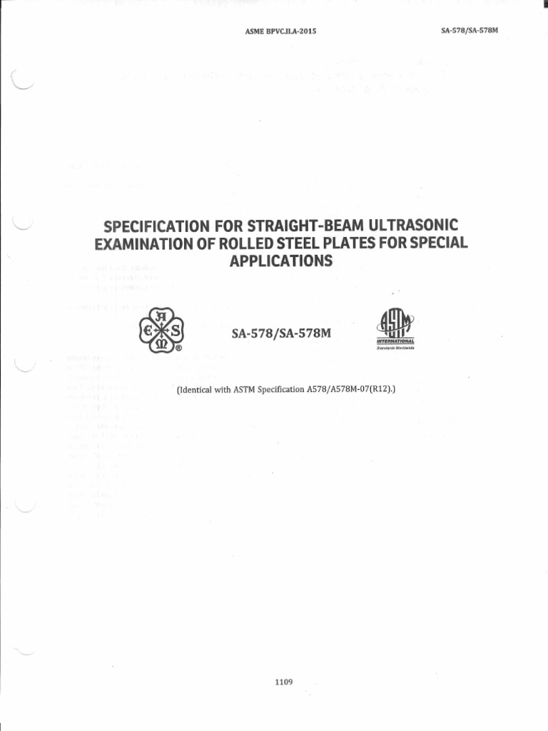 ASME Especificacion SA-578-2015 | PDF