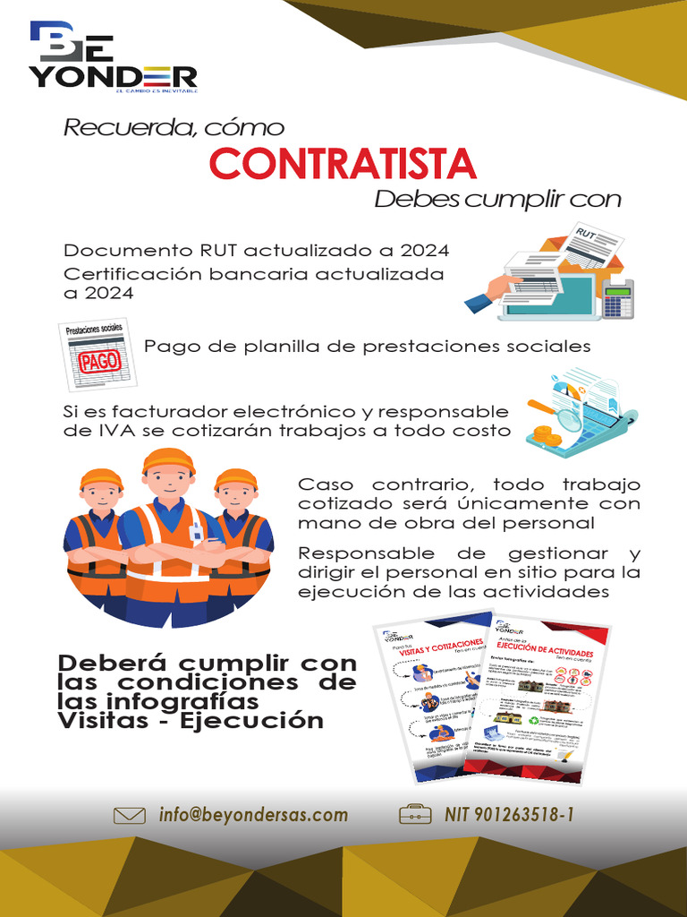 Requisitos para Contratista | PDF
