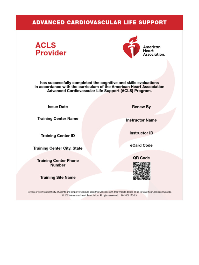 ACLS | PDF