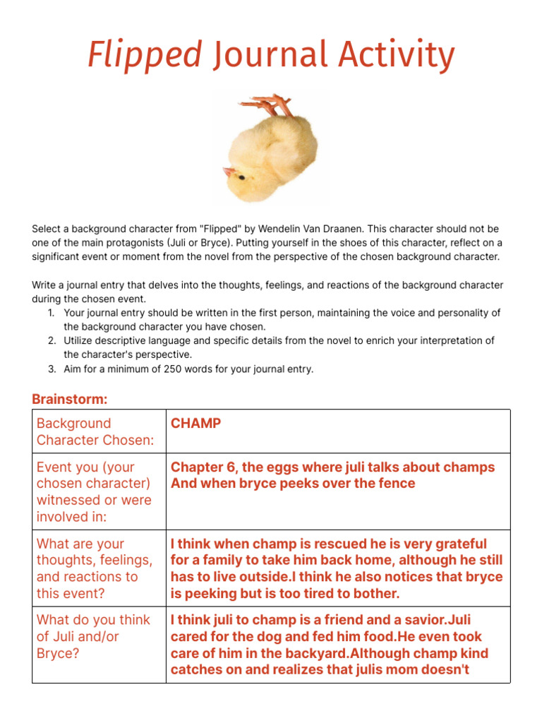 daniel Flipped Journal Task | PDF