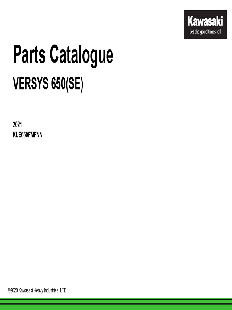 Versys 650 Parts Catalog | PDF | Brake | Engines