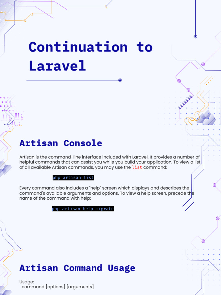 Migration, artisan, seeder | PDF | Databases | Command Line Interface