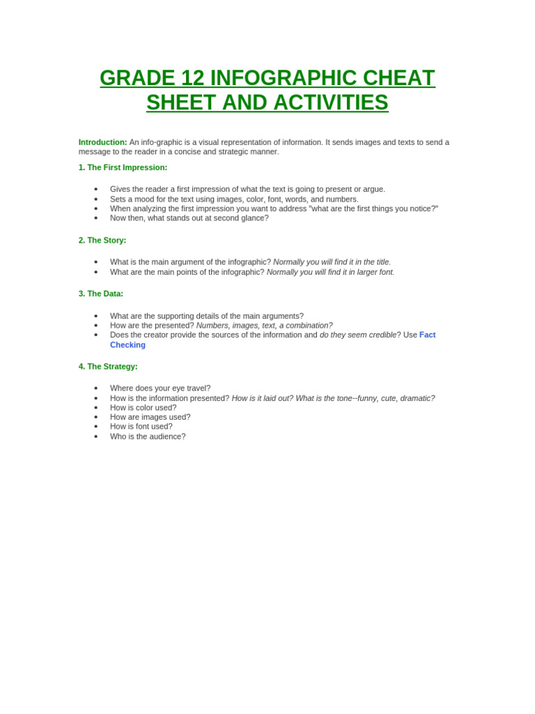 Infographics Handout | PDF