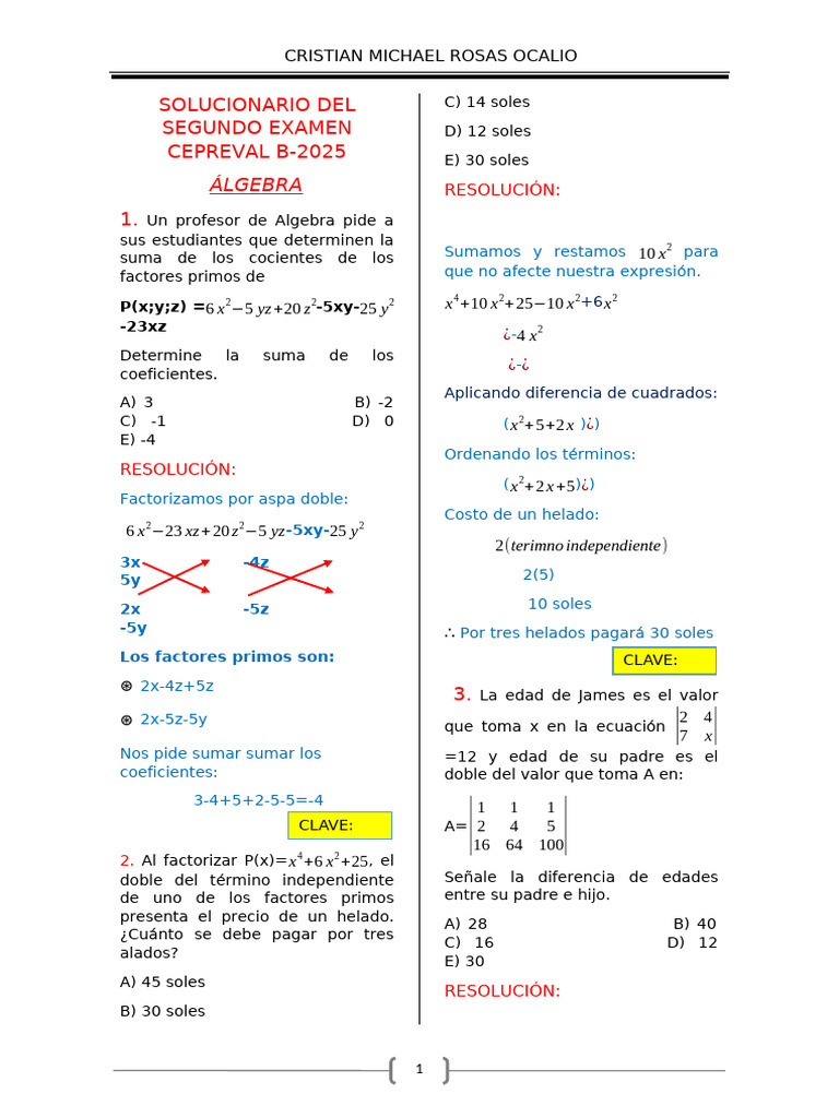 BORRADSORA (Autoguardado) ..MMKKK | PDF | Factorización | Conceptos ...
