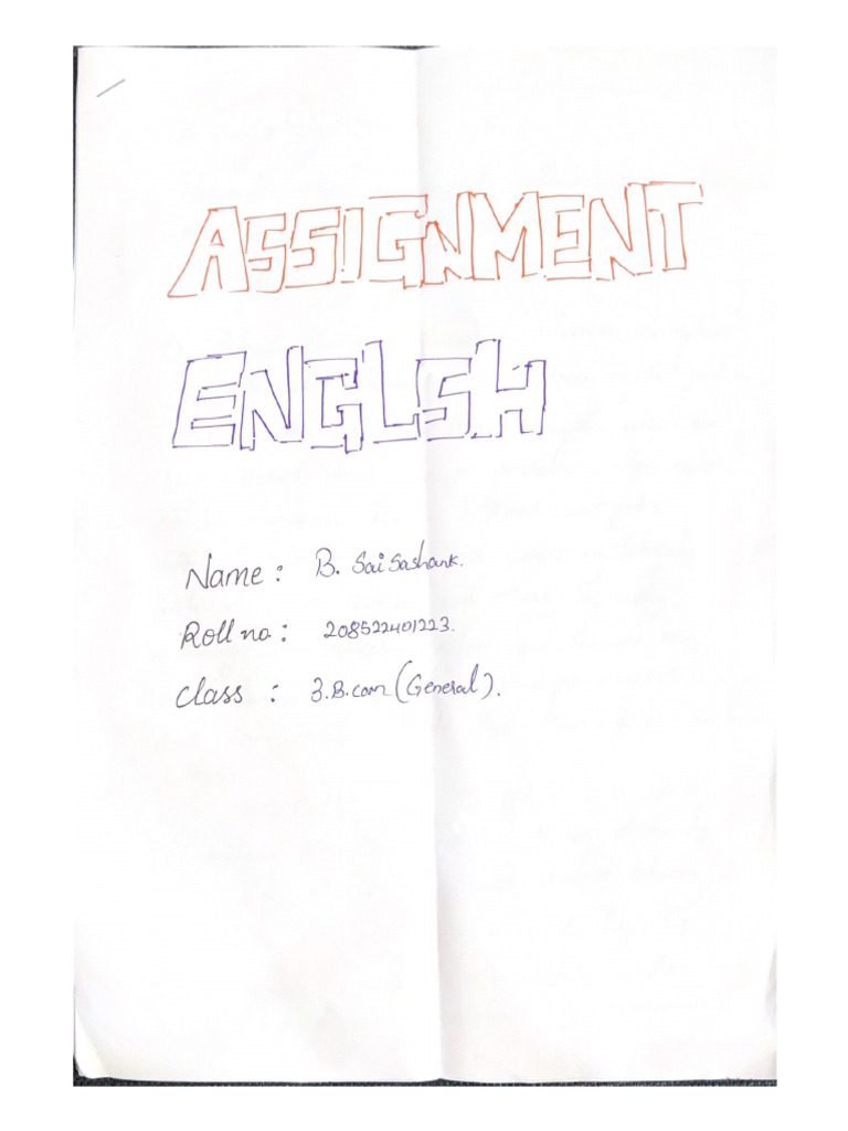 English Assignment (3) | PDF