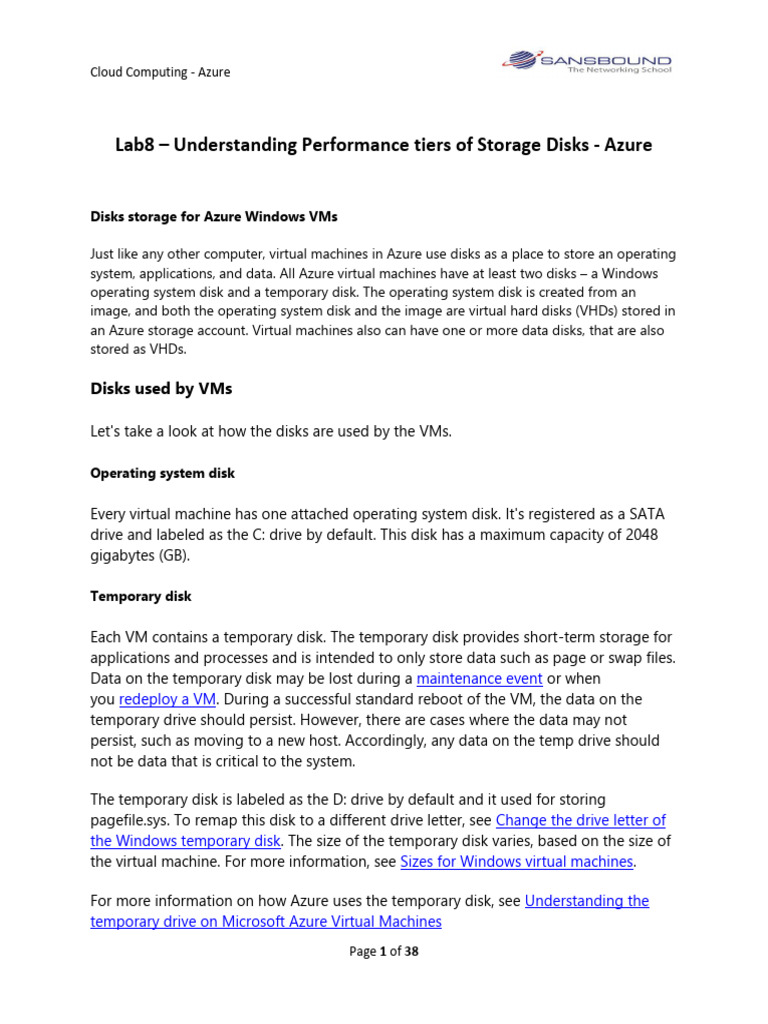 Lab8 Understanding Performance Tiers Of Storage Disks Pdf Hard Disk Drive Computer File 5100