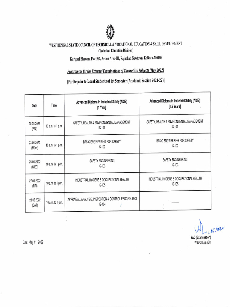 ROUTINE_ADIS_1ST SEM | PDF