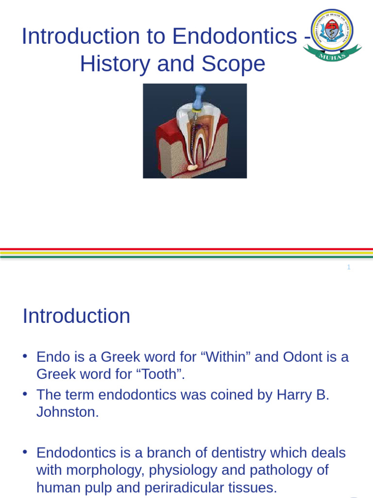 Introduction To Endodontics | PDF | Dentistry | Medical Specialties