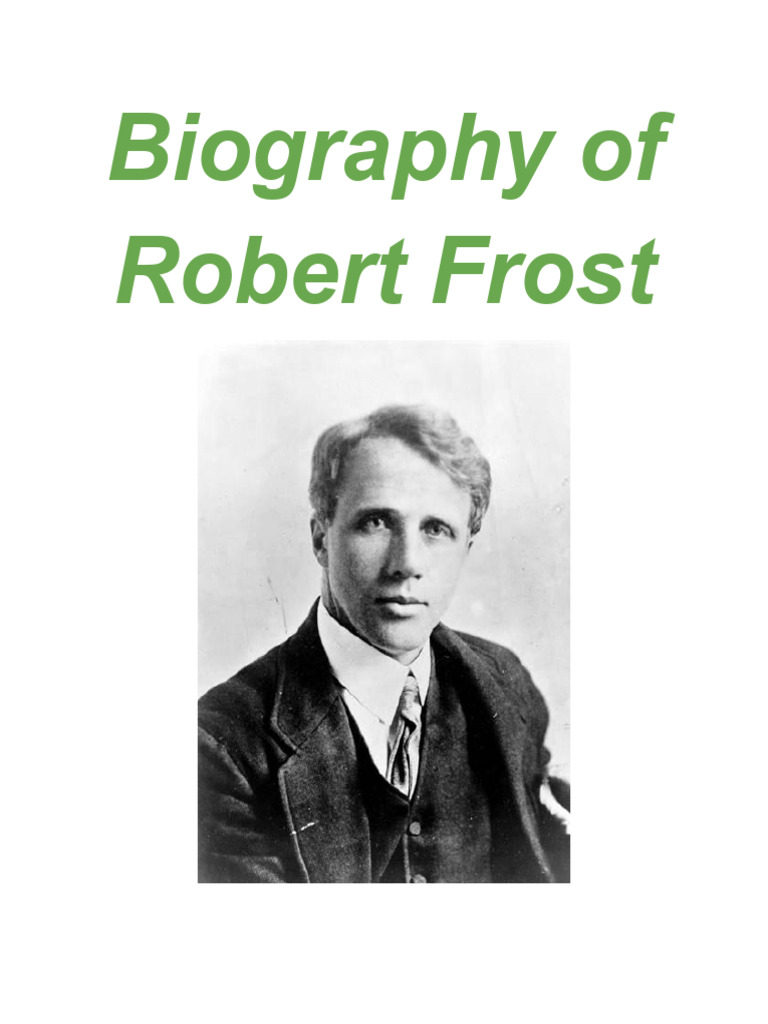 robert frost biography | PDF | Poetry