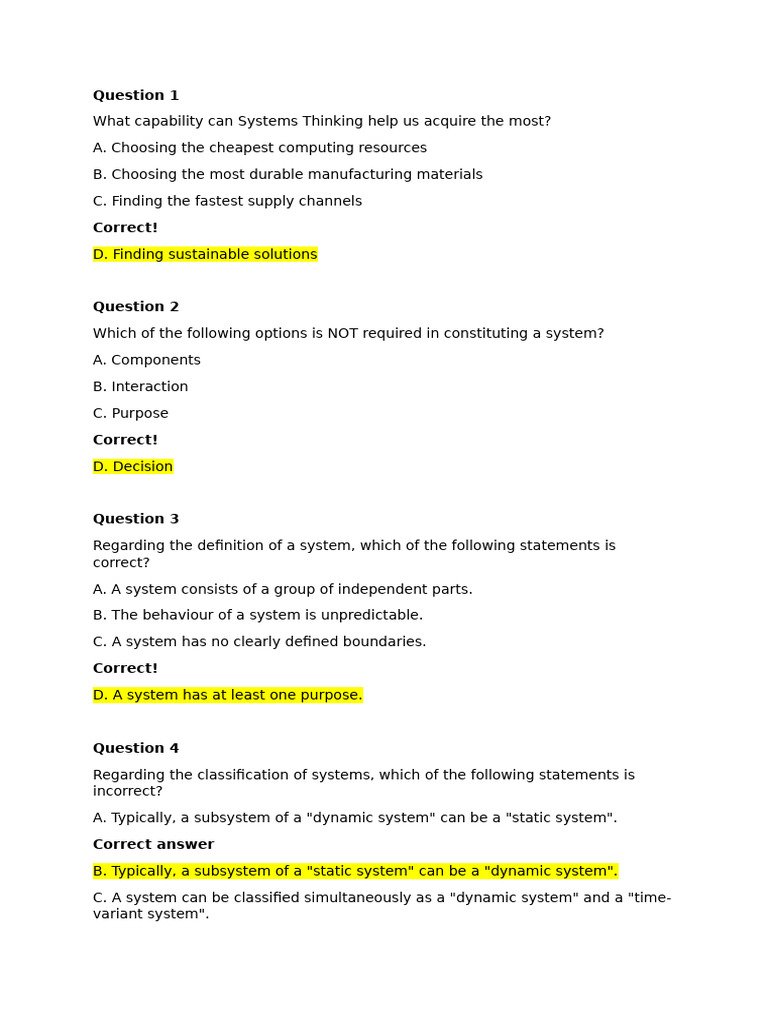 Understanding Systems Thinking Concepts | PDF | System | Causality