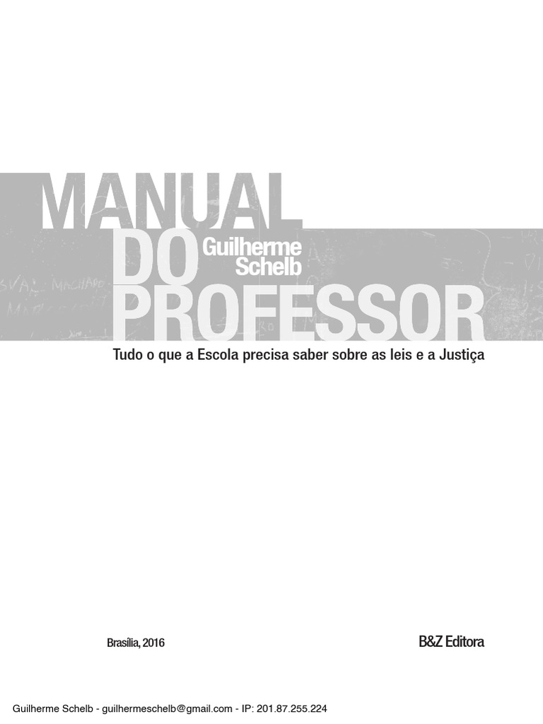 Manual Do Professor | PDF | Crimes | Crime e Violência