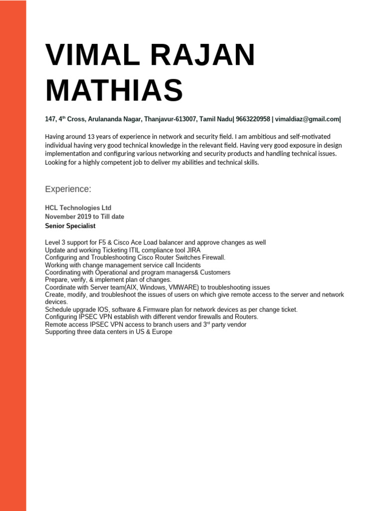 ATS Bold accounting resume | PDF