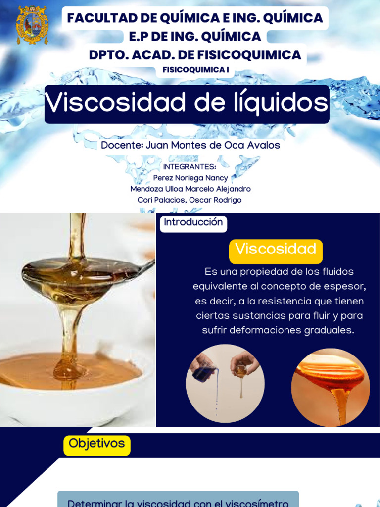 Viscosidad de Líquidos | PDF | Viscosidad | Líquidos
