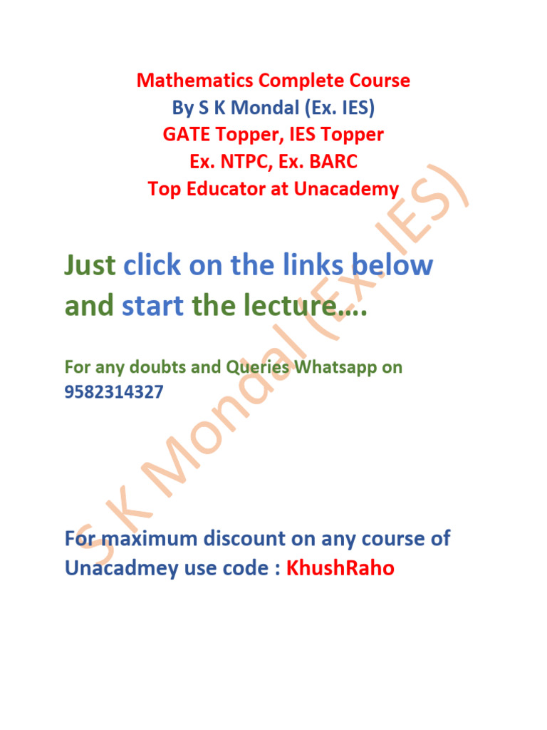 Complete Mathematics Course For 2024 & 2025 | PDF | Matrix (Mathematics ...