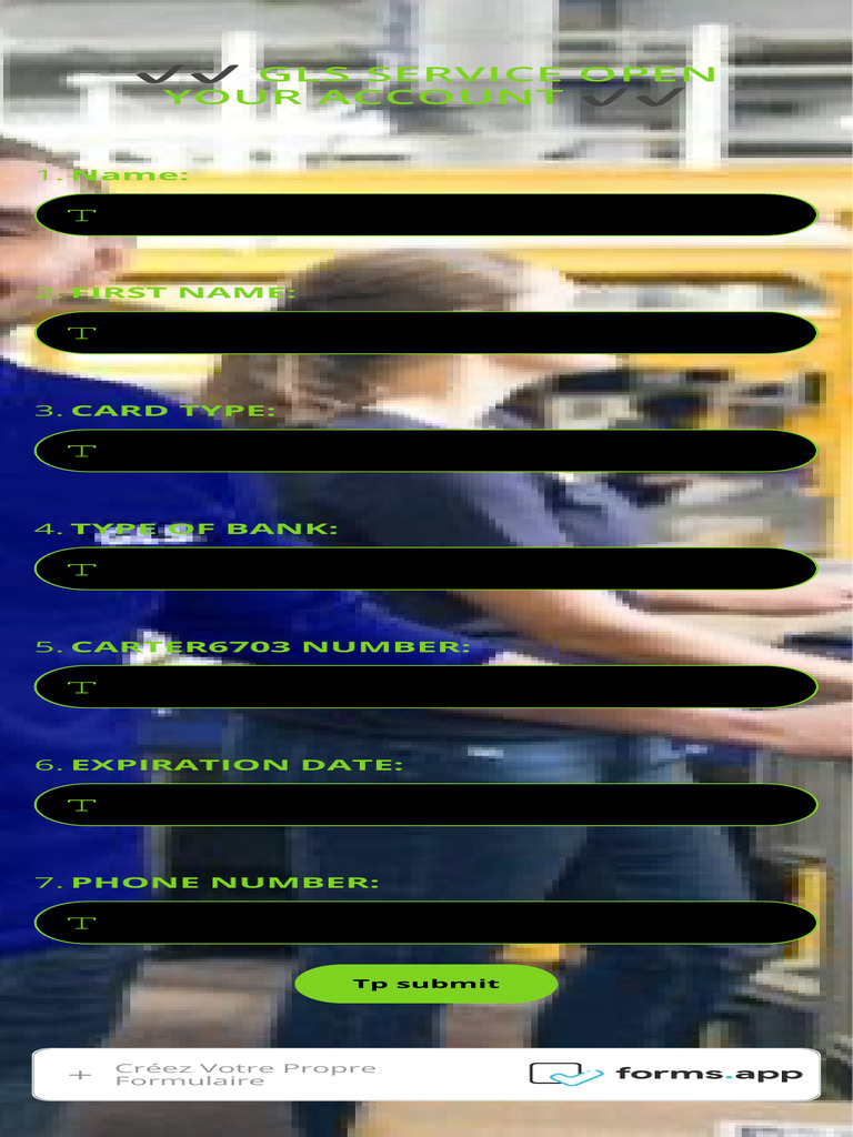 GLS SERVICE OPEN YOUR ACCOUNT Forms - App | PDF